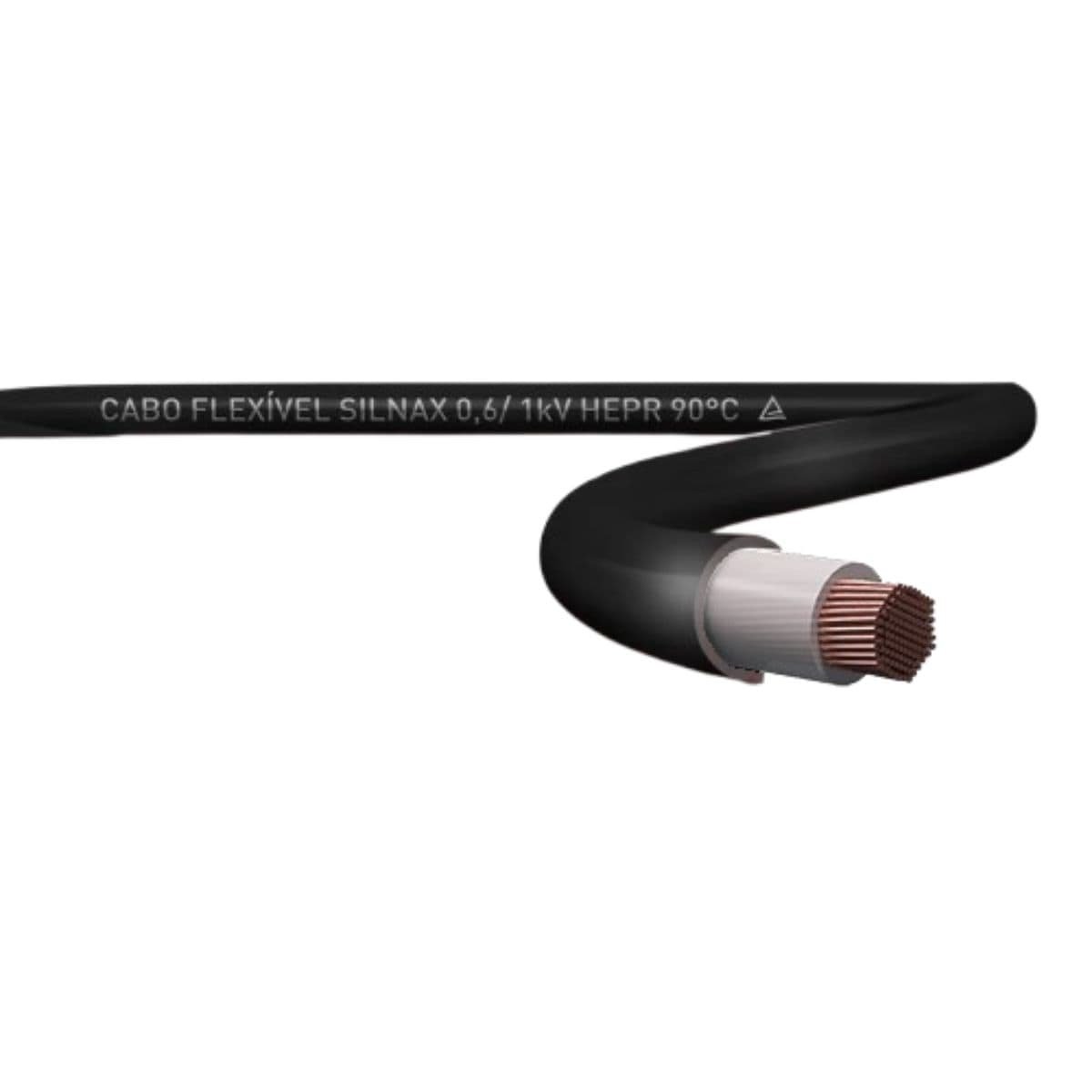 Cabo Flexível HEPR 16,0mm² Rolo de 100 Metros 1kV Corfio - Preto