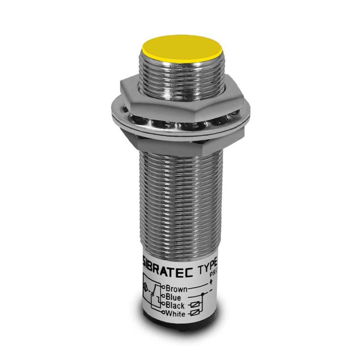 Sensor Indutivo Cabo LM18-3005PC Faceado 18mm 6Vcc à 36Vcc PNP / NA + NF Sibratec