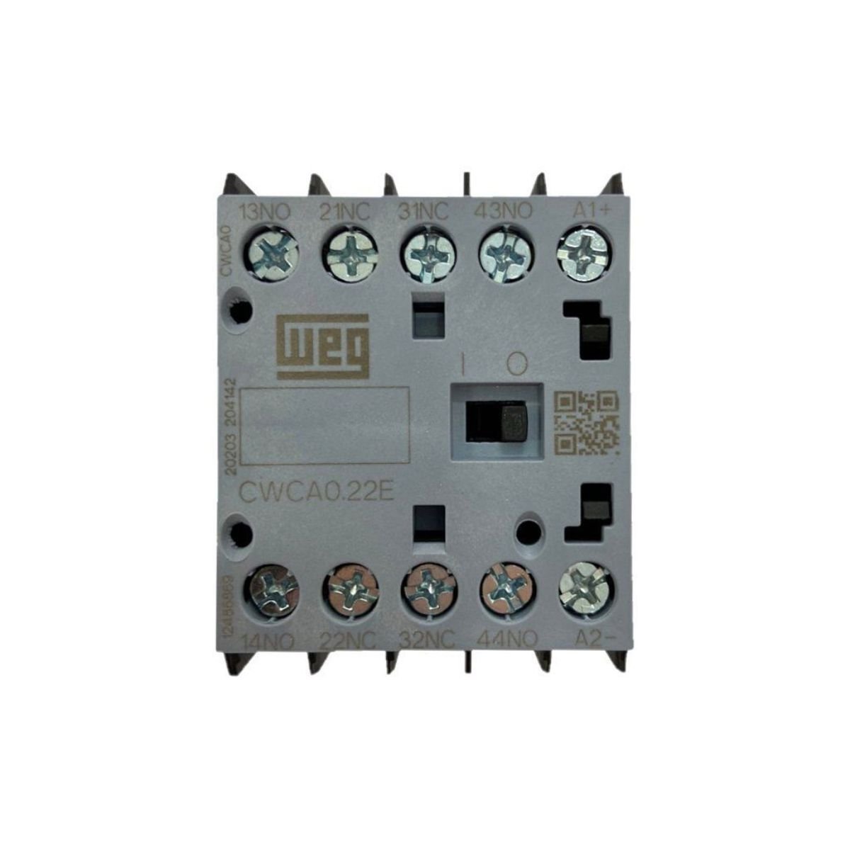 Mini Contator Auxiliar CWCA0-22 10A 24Vdc 2NA + 2NF Weg