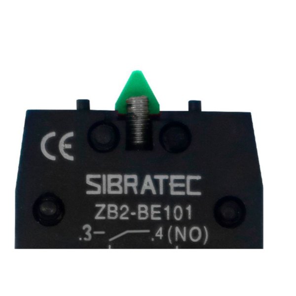 Bloco de Contato ZB2-BE101 1NA Para Botões e Seletoras Verde Sibratec