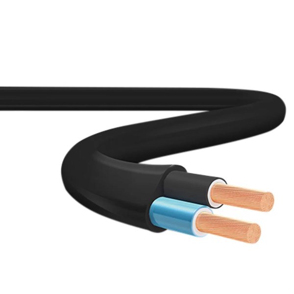 Cabo Flexível PP 2x4,0mm² Rolo de 100 Metros 500V Corfio - Preto