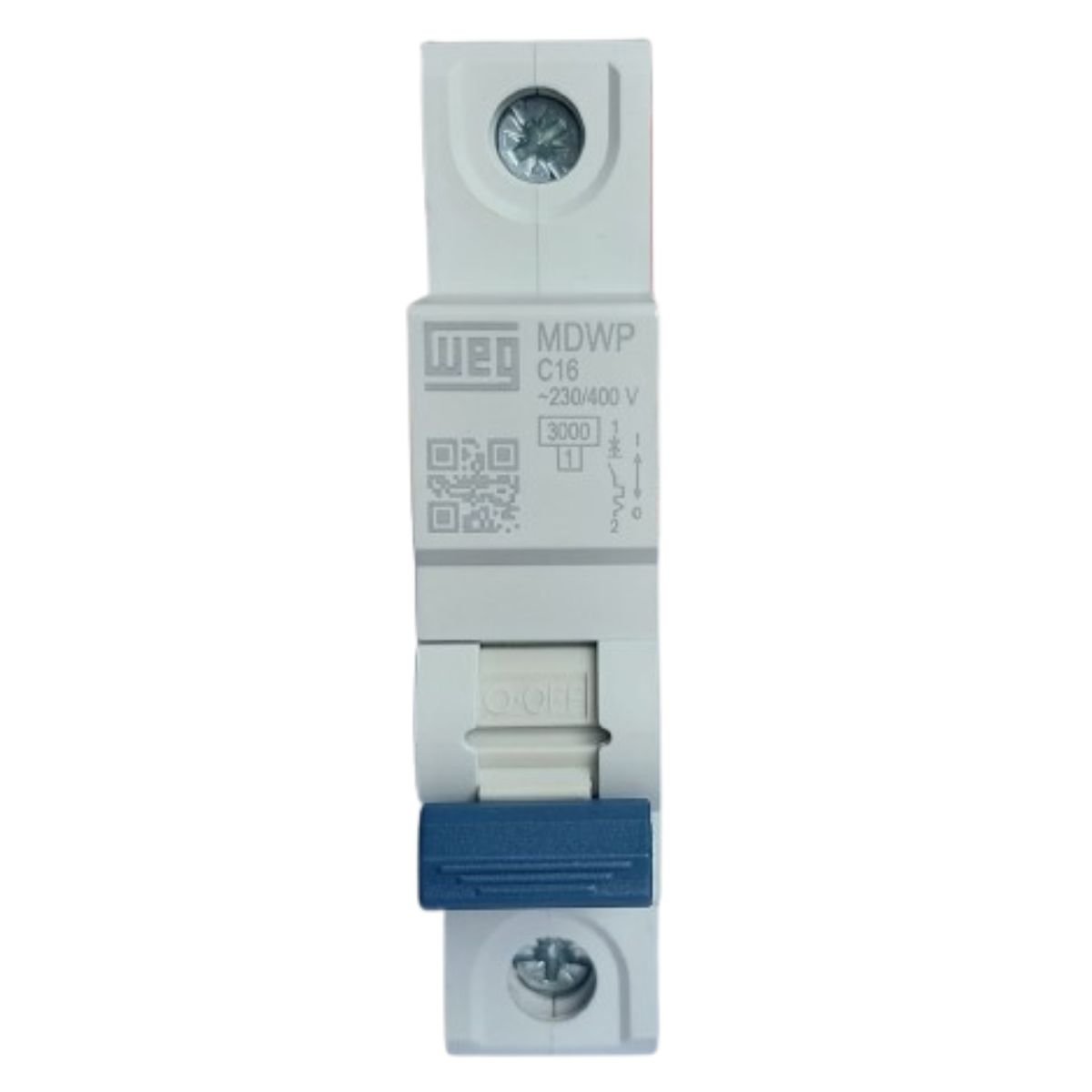 Disjuntor Mini Monopolar MDWP 16A Curva C Weg