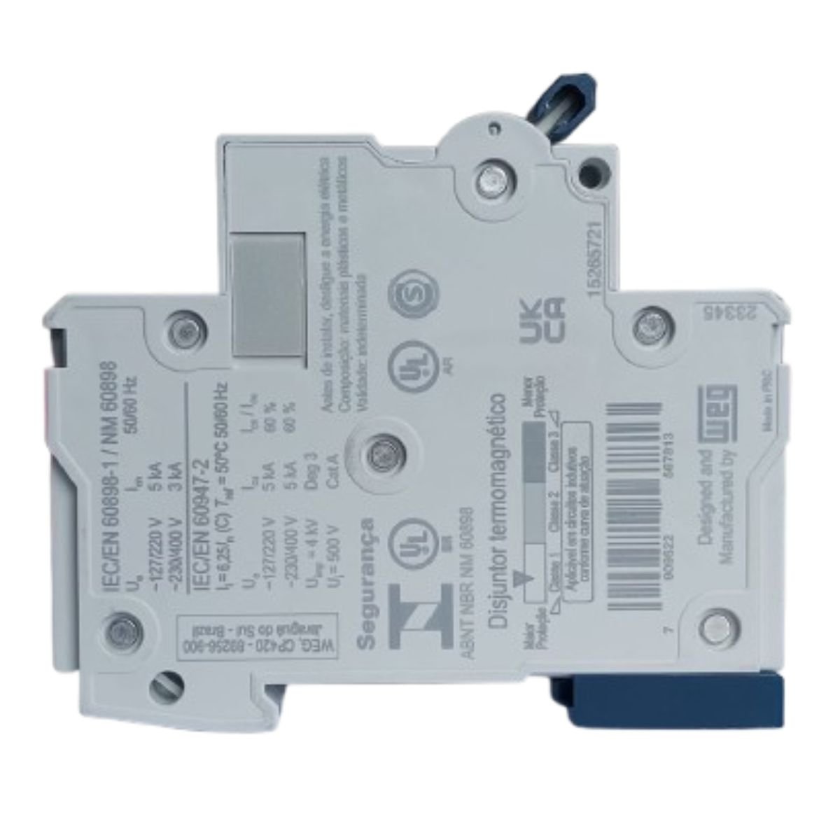 Disjuntor Mini Bipolar MDWP 10A Curva C Weg