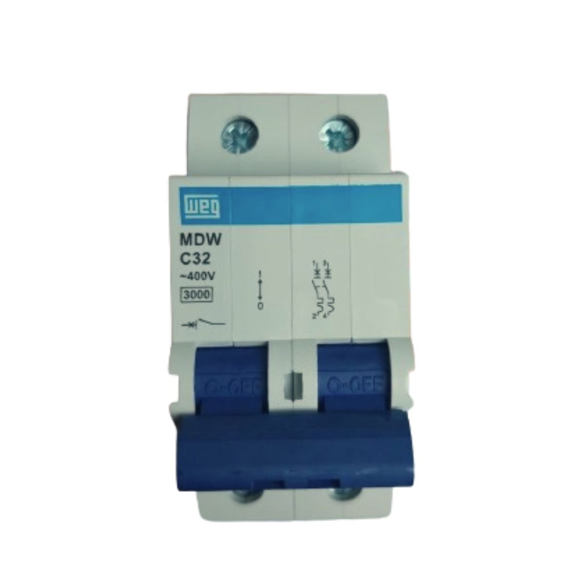 Disjuntor Mini Bipolar MDW 32A Curva C Weg